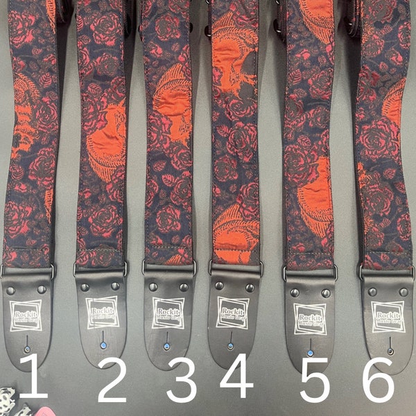 Skull Guitar Straps - Etsy