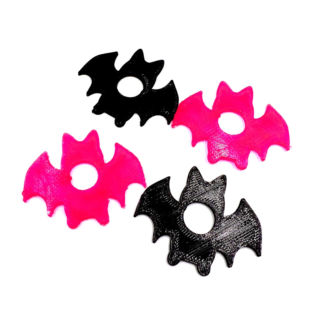 Bat Strap Locks 4 Pack Translucent Pink and Black - Etsy