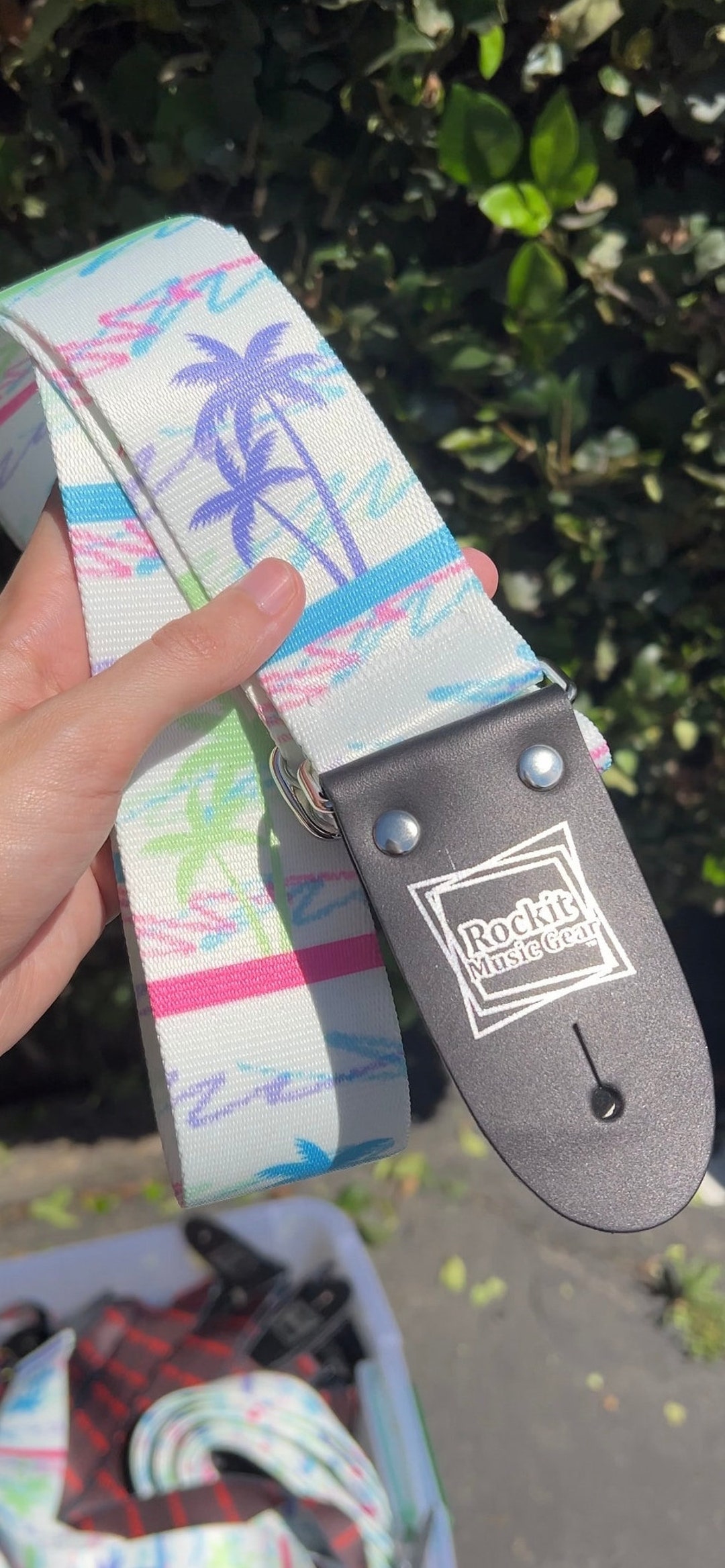 Miami Palm Trees 90s Guitar Strap - Etsy