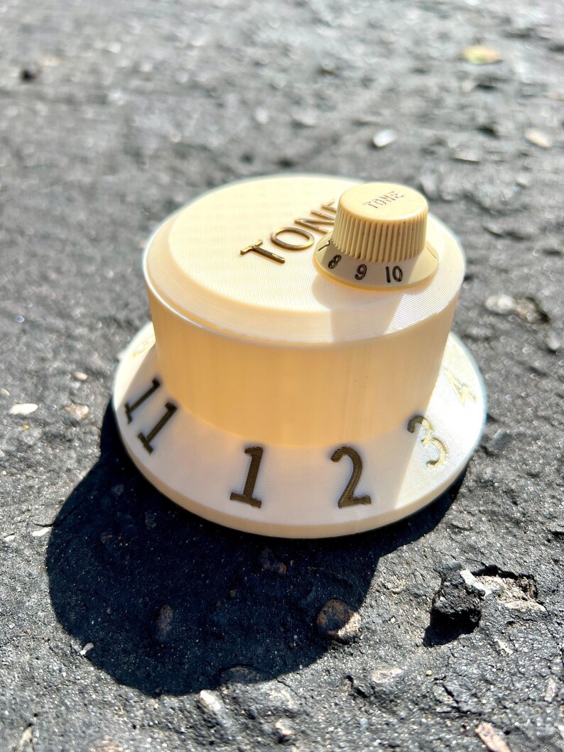 Aged White Guitar Knob Guitar Pick Holder (large) - Etsy