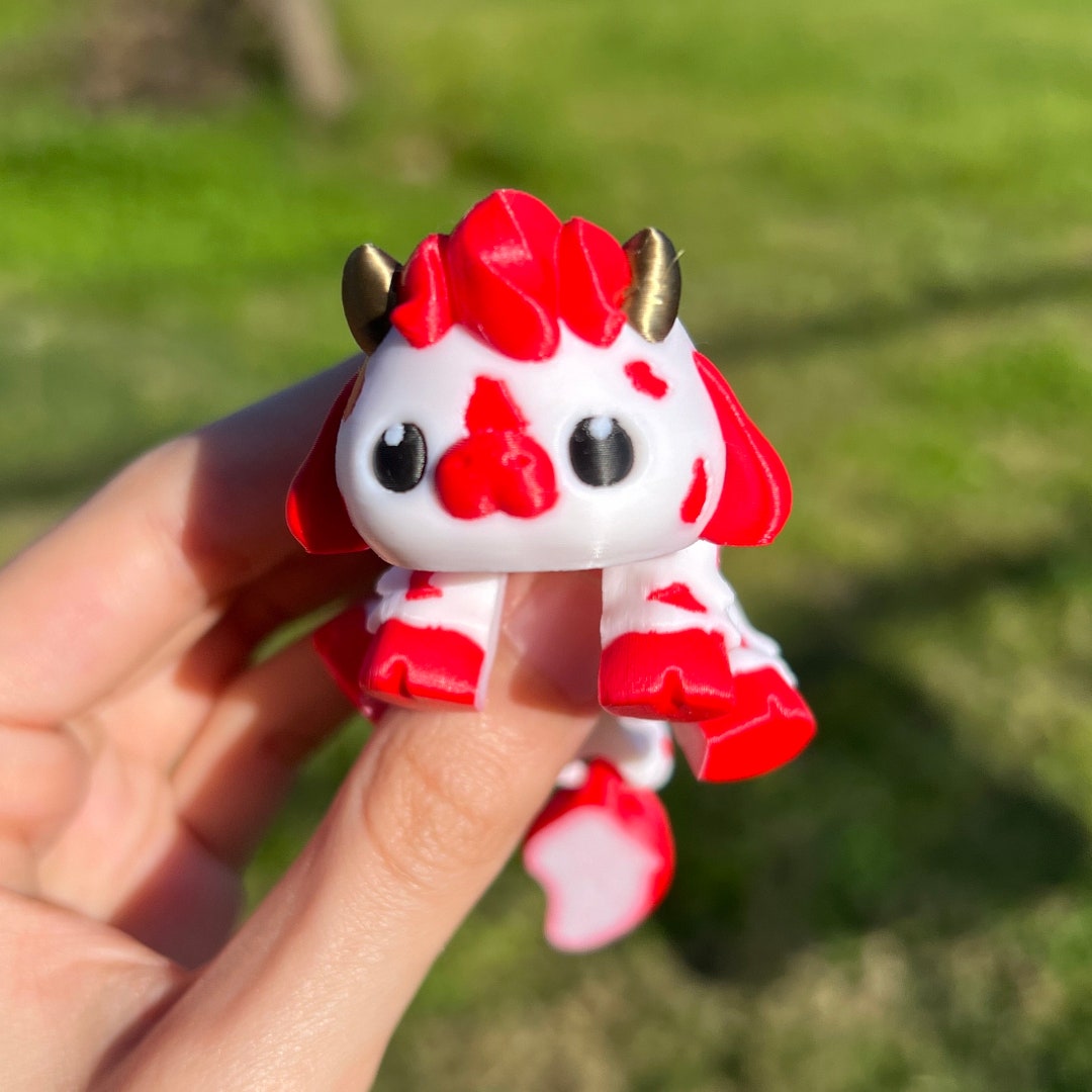 Red Cow Articulated Fidget - Etsy