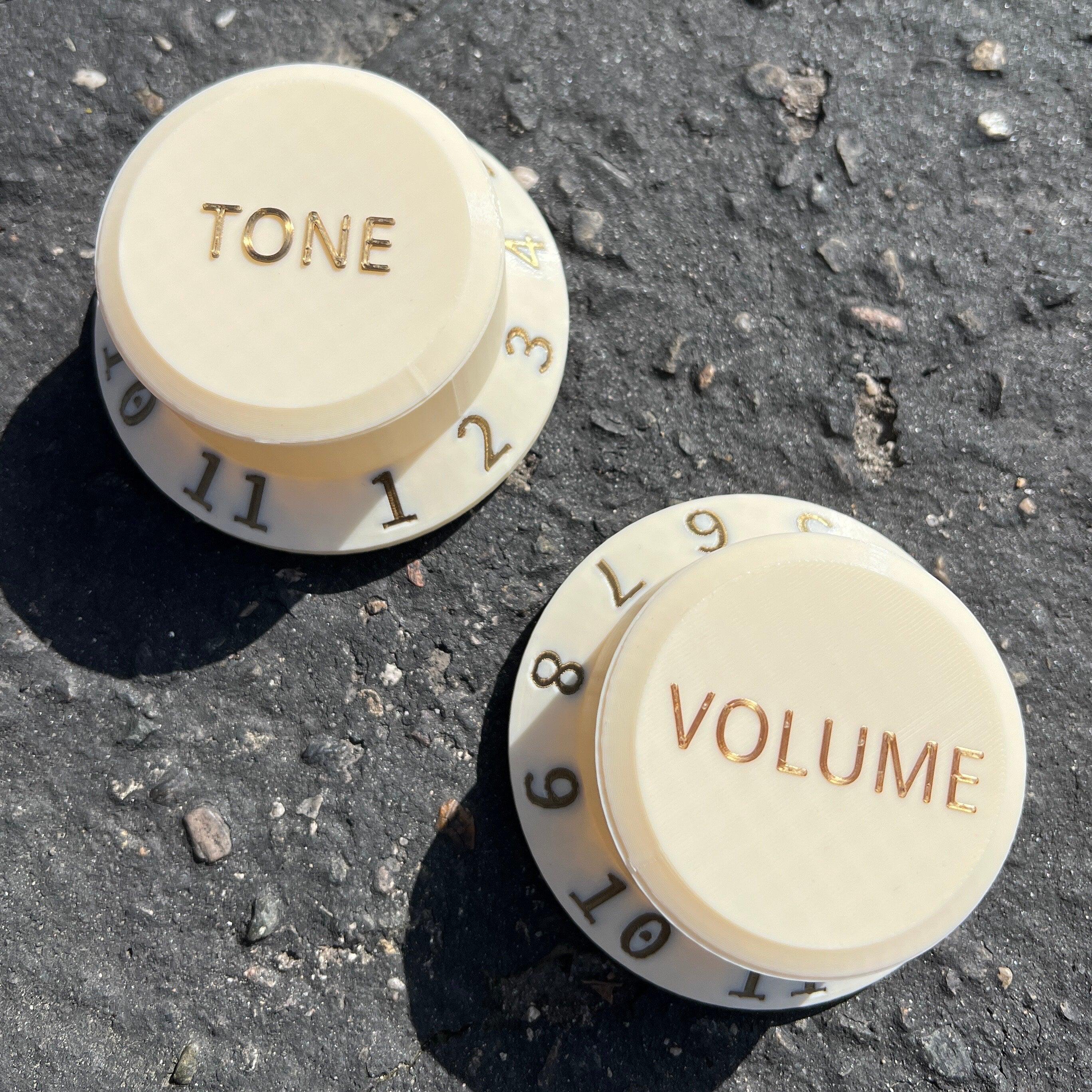Aged White Guitar Knob Guitar Pick Holder (large) - Etsy