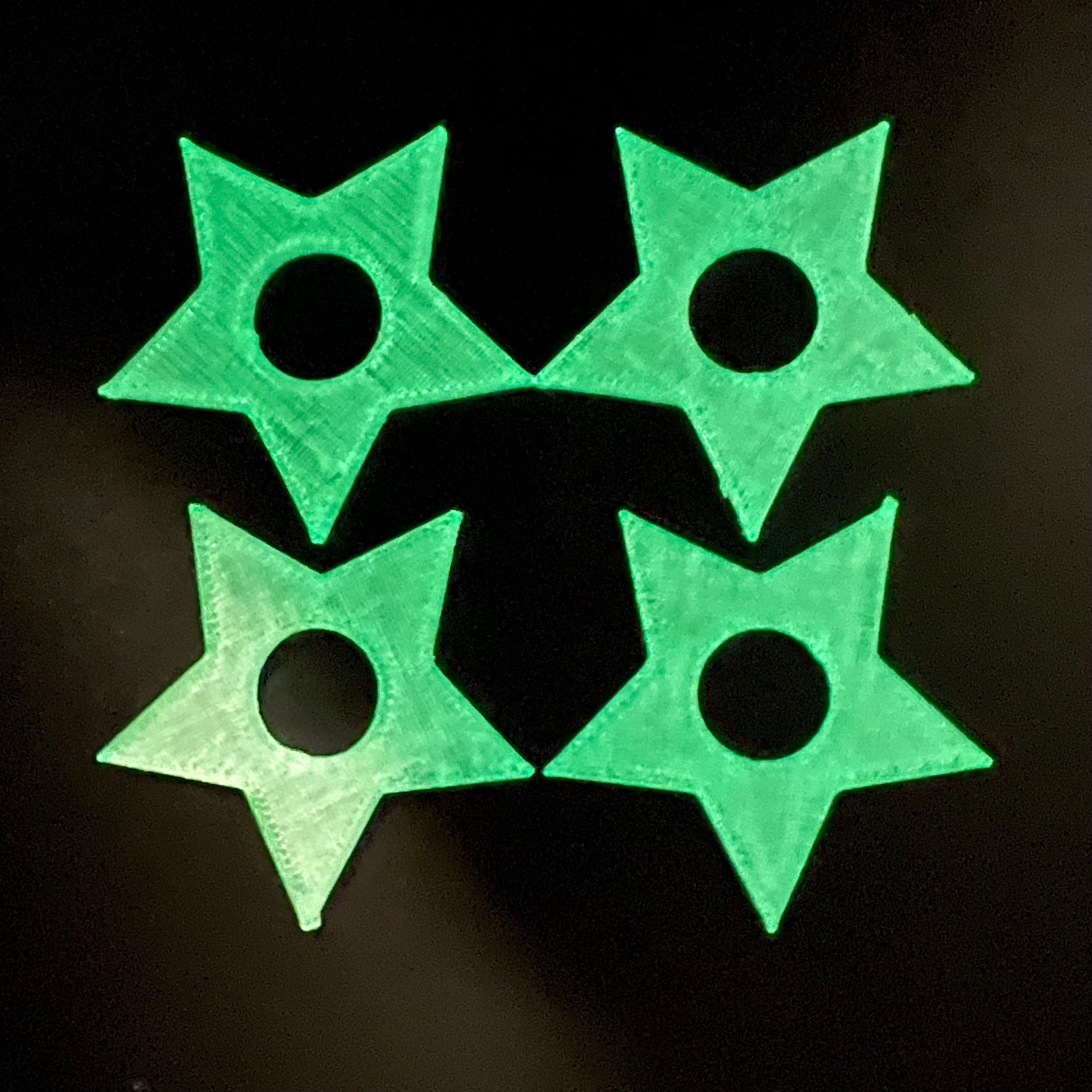 Star Strap Blocks 4 Pack Glow in the Dark - Etsy