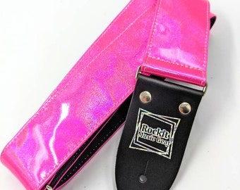 Pink Guitar Strap | Etsy