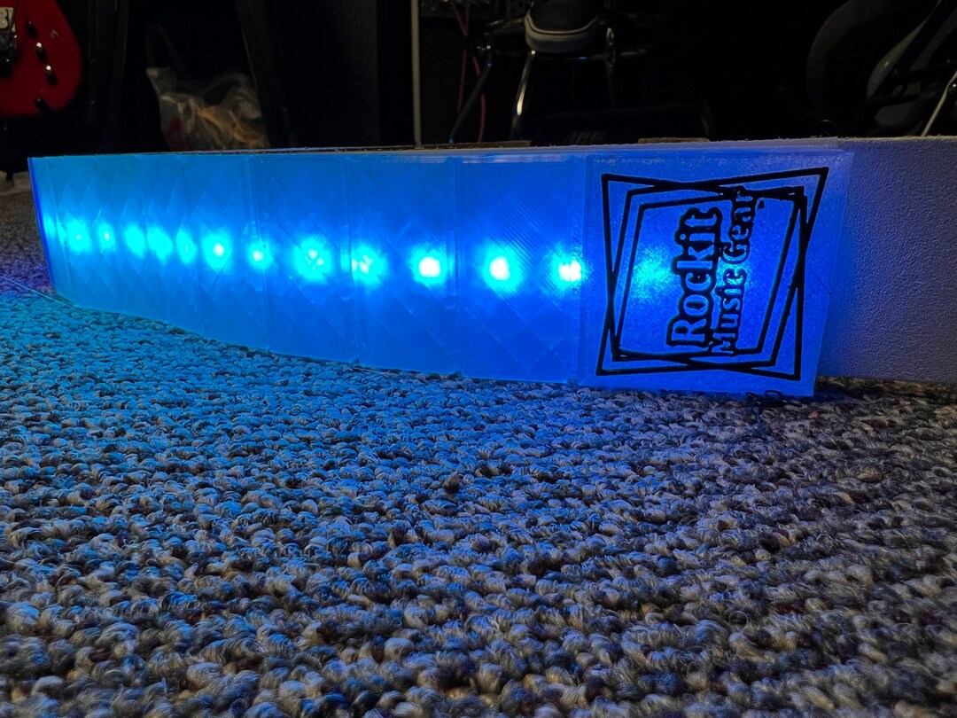 LED Guitar Strap - Iced Translucent V7 - Etsy