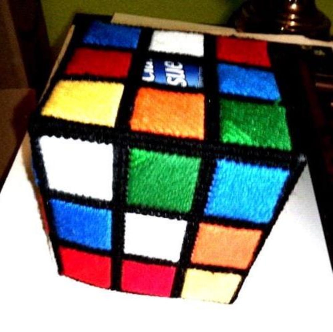 Rubik's Cube Tissue Box - Etsy