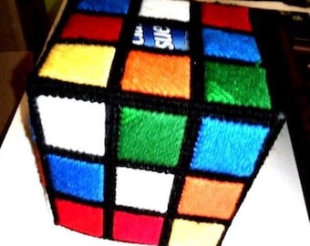 Rubik's Cube Inspired Tissue Box Cover - Etsy