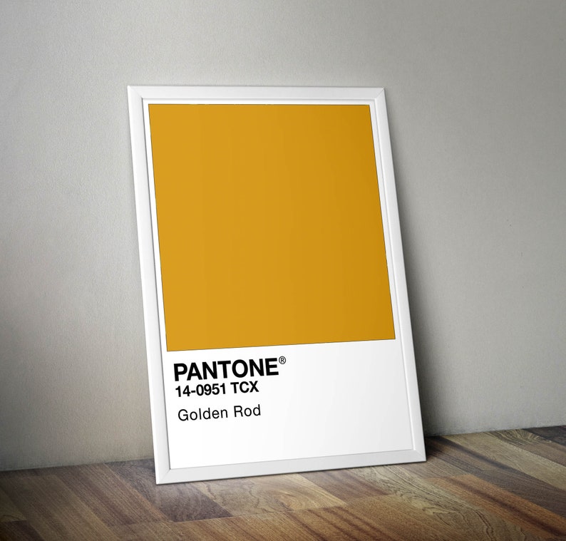 Pantone Golden Rod Printinstant Downloadpantone - Etsy