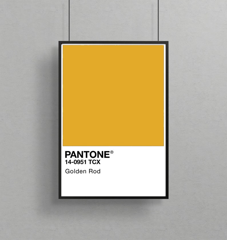Pantone Golden Rod Printinstant Downloadpantone | Etsy