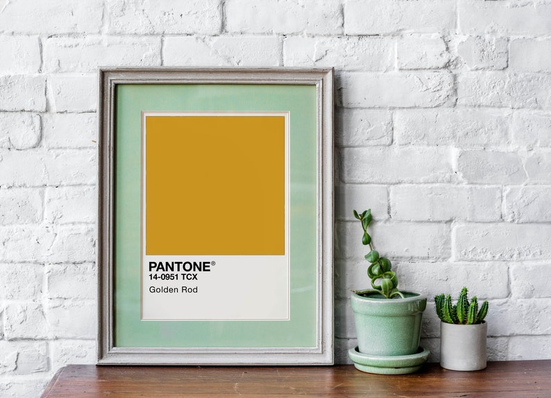 Pantone Golden Rod Printinstant Downloadpantone - Etsy