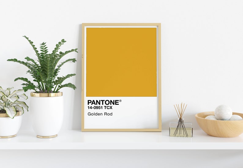 Pantone Golden Rod Printinstant Downloadpantone - Etsy