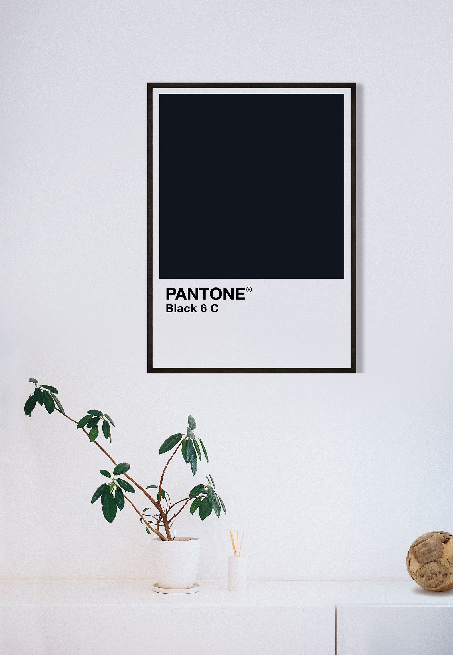 Pantone Print Pantone Black Pantone Wall Art Pantone | Etsy