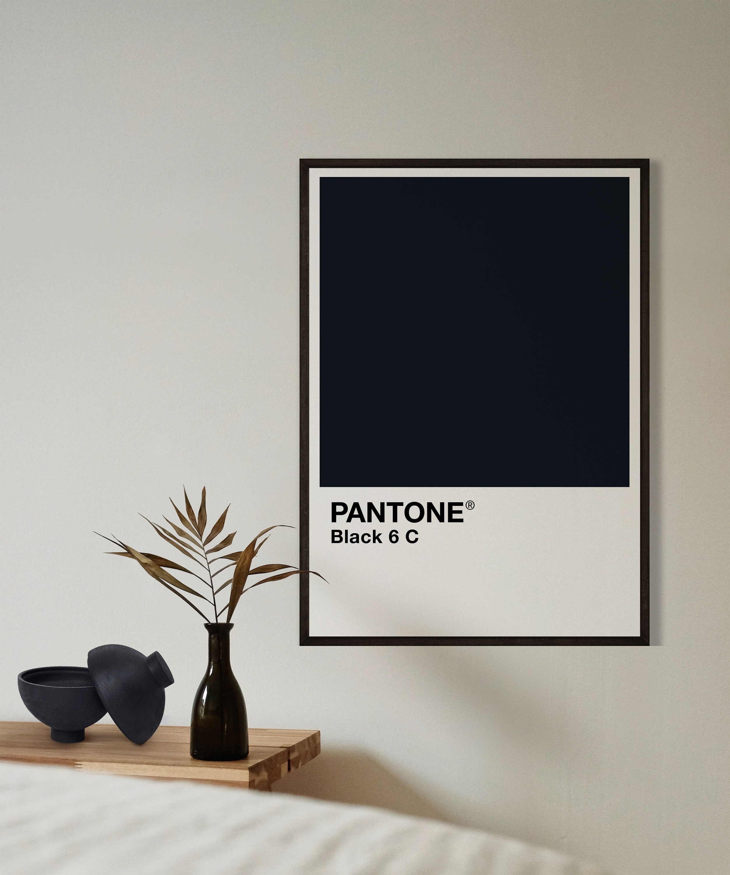 Pantone Print Pantone Black Pantone Wall Art Pantone | Etsy