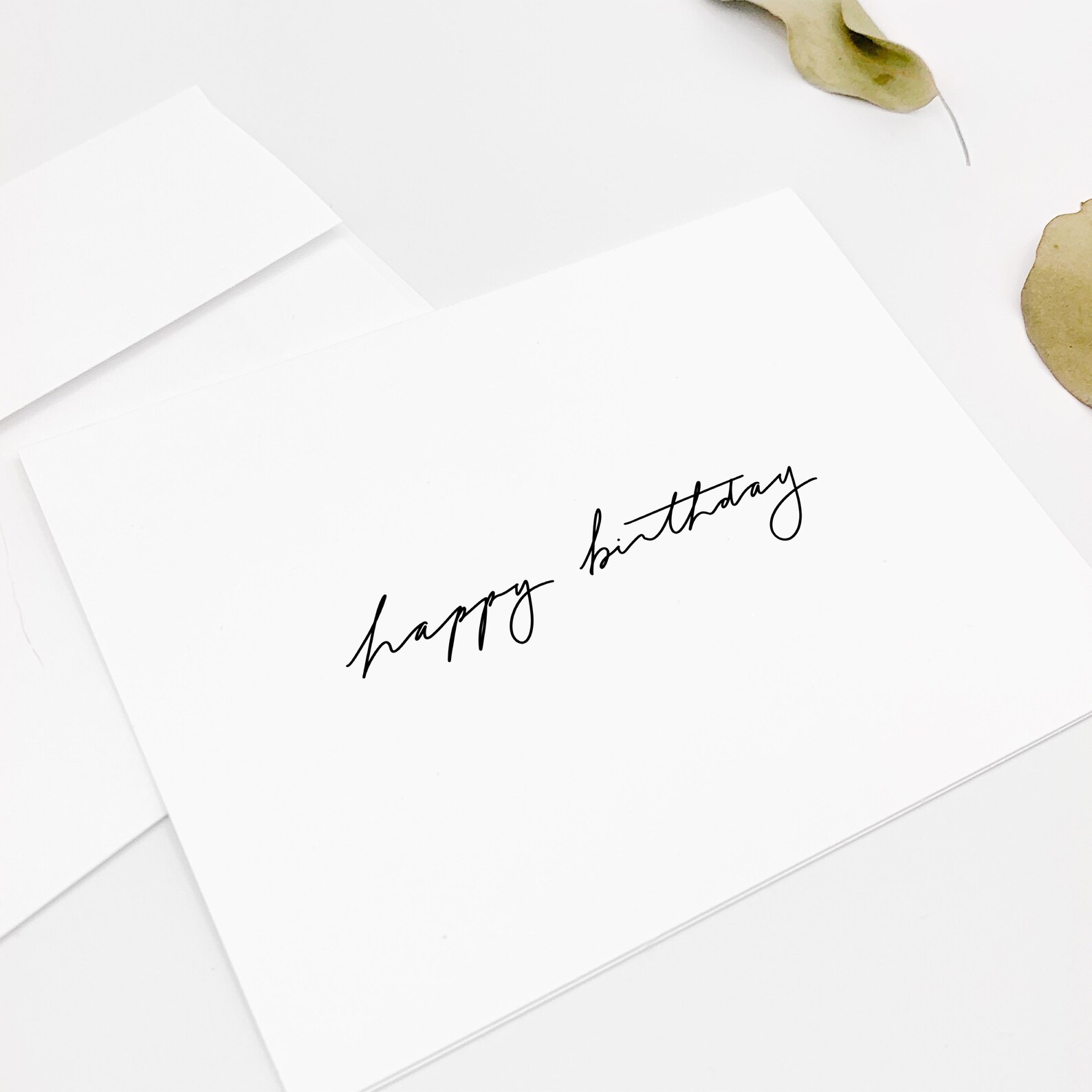 Happy Birthday Card Happy Birthday Simple Minimal Style - Etsy