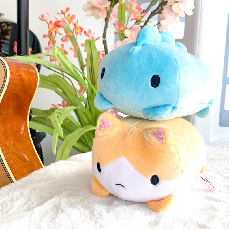 Kit and Dino Plush Bundle, Kawaii Plushie, Cute Plushie, Cute Cat Plush ...