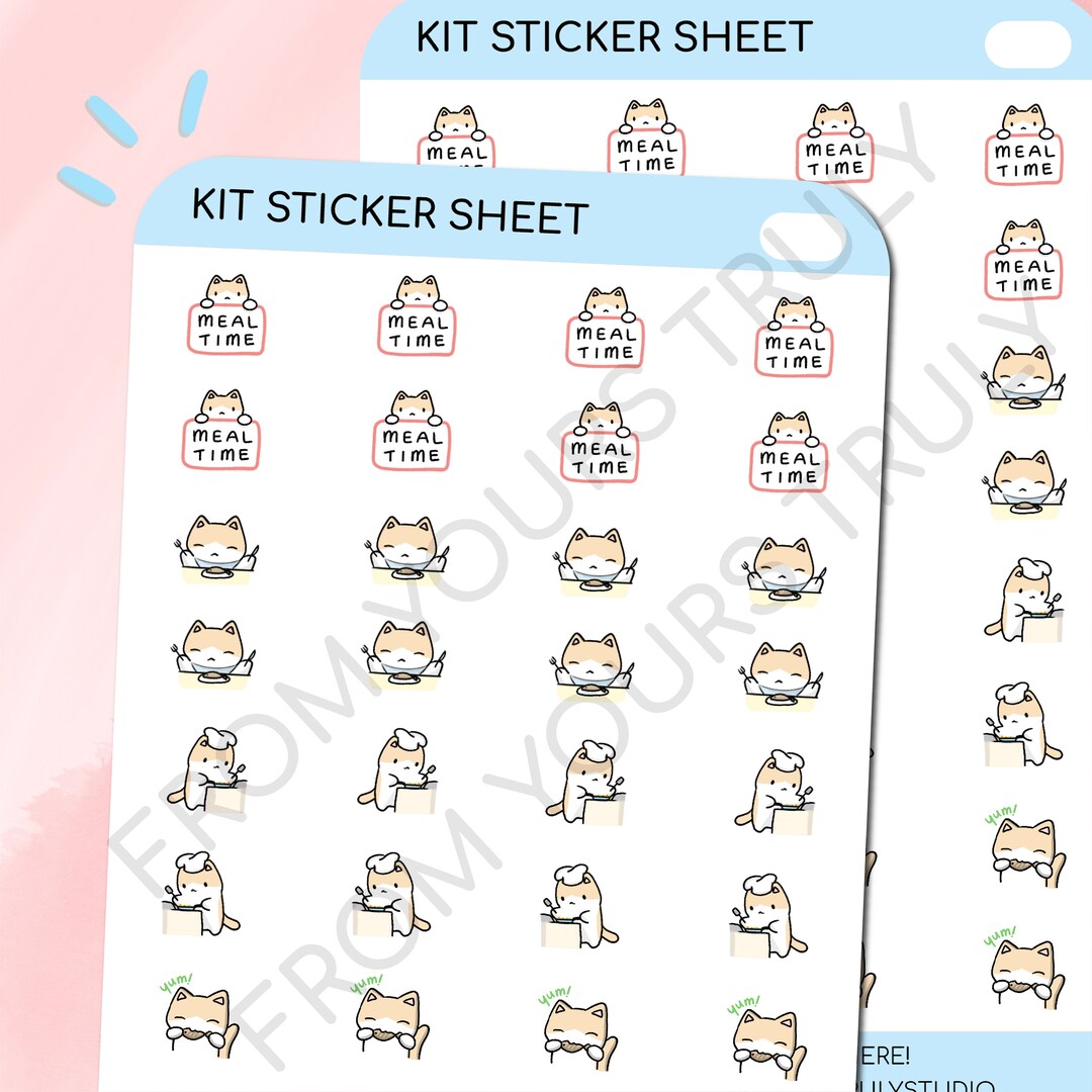 K38 - Kit Meal Time Stickers, Lunch Stickers, Food Stickers, Breakfast ...