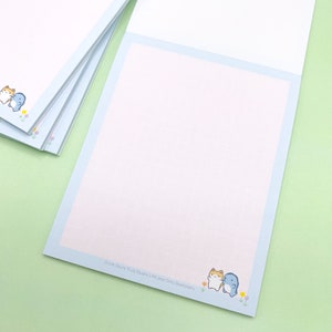 Kit and Dino Notepad 4 X 5 Notepad Grid Notepad Cute Cat - Etsy
