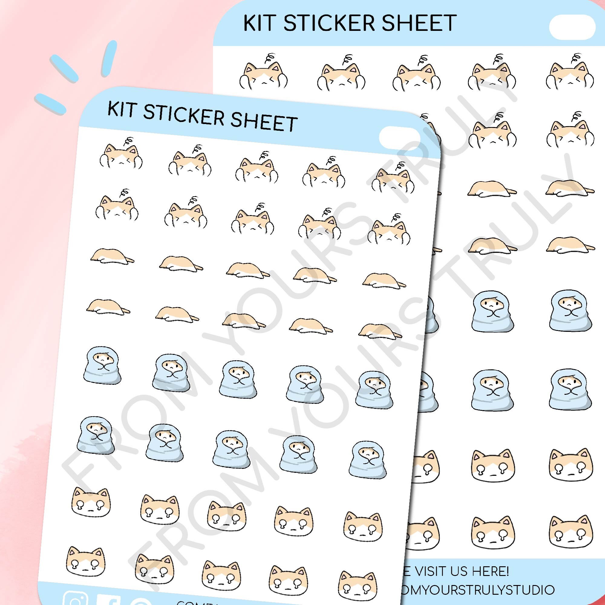 K15-kit Sick Stickers Planner Stickers Self Care Stickers - Etsy UK