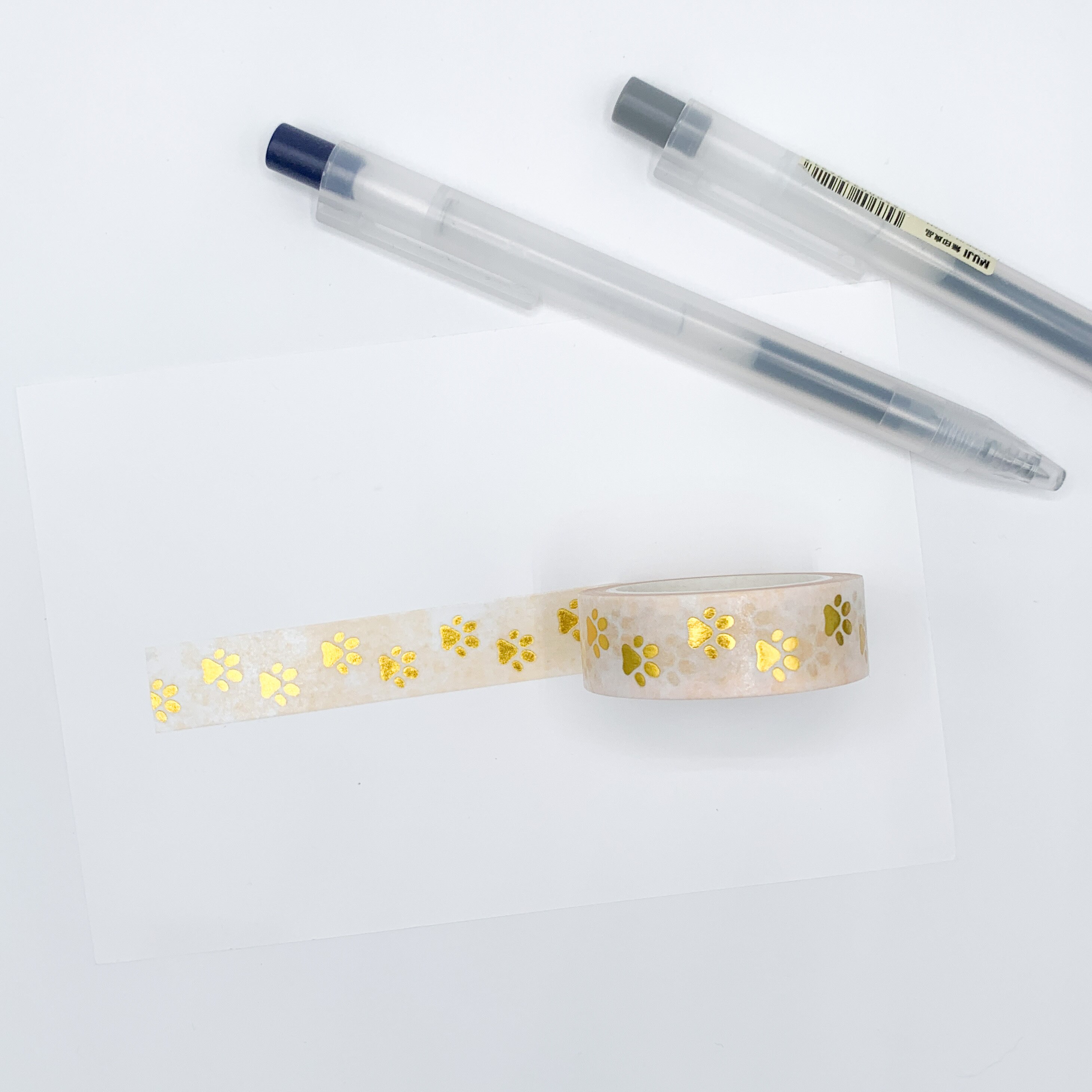 W27-gold Paw Washi Tape Dog Paw Washi Tape Paw Washi Tape | Etsy