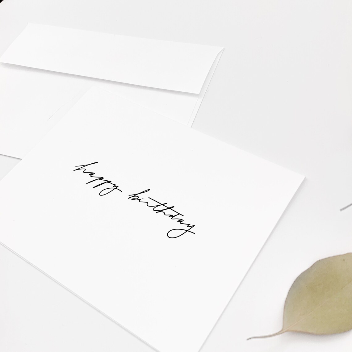 Happy Birthday Card Happy Birthday Simple Minimal Style - Etsy