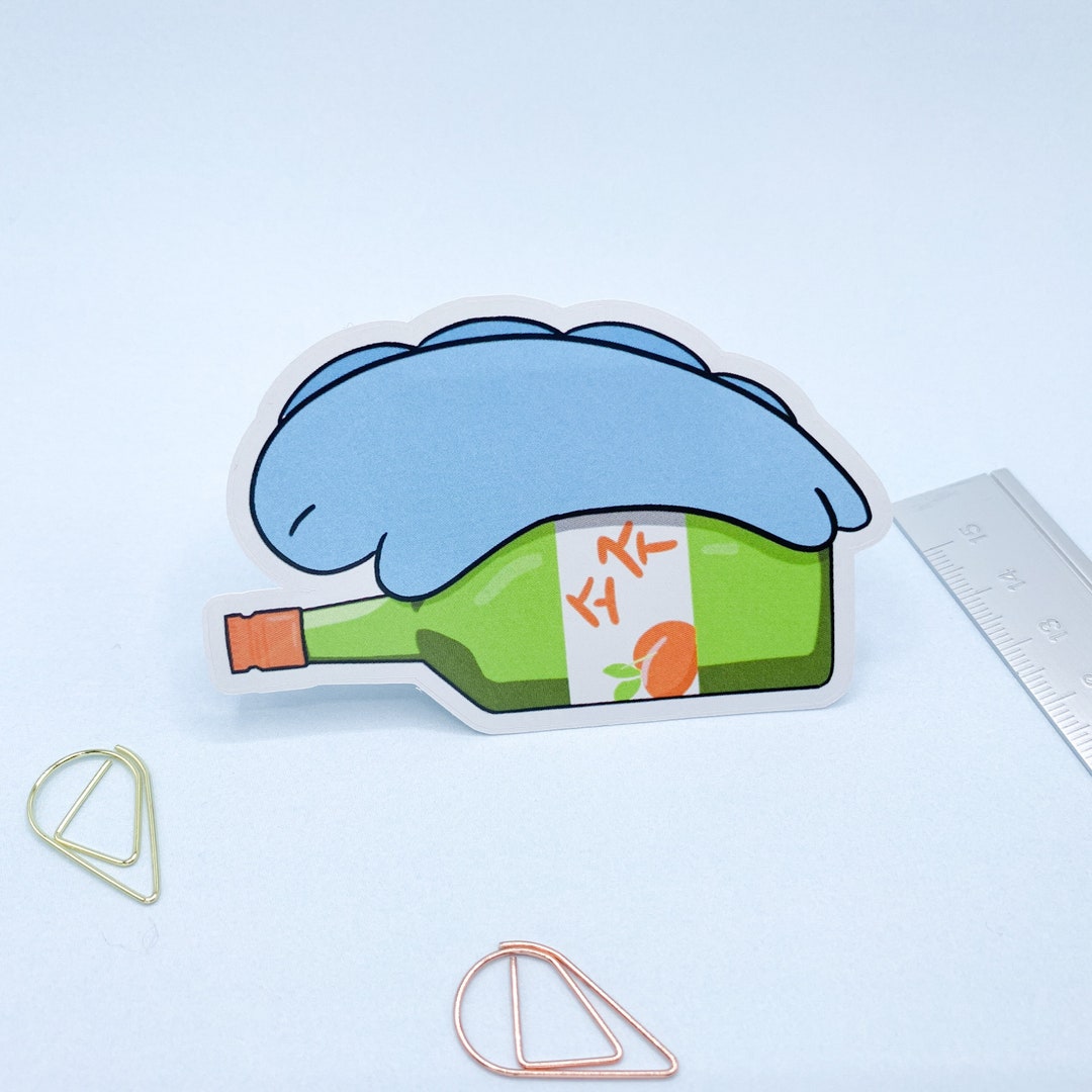 JS4 Dino Soju Sticker, Soju Sticker, Cute Drink Sticker, Phone ...
