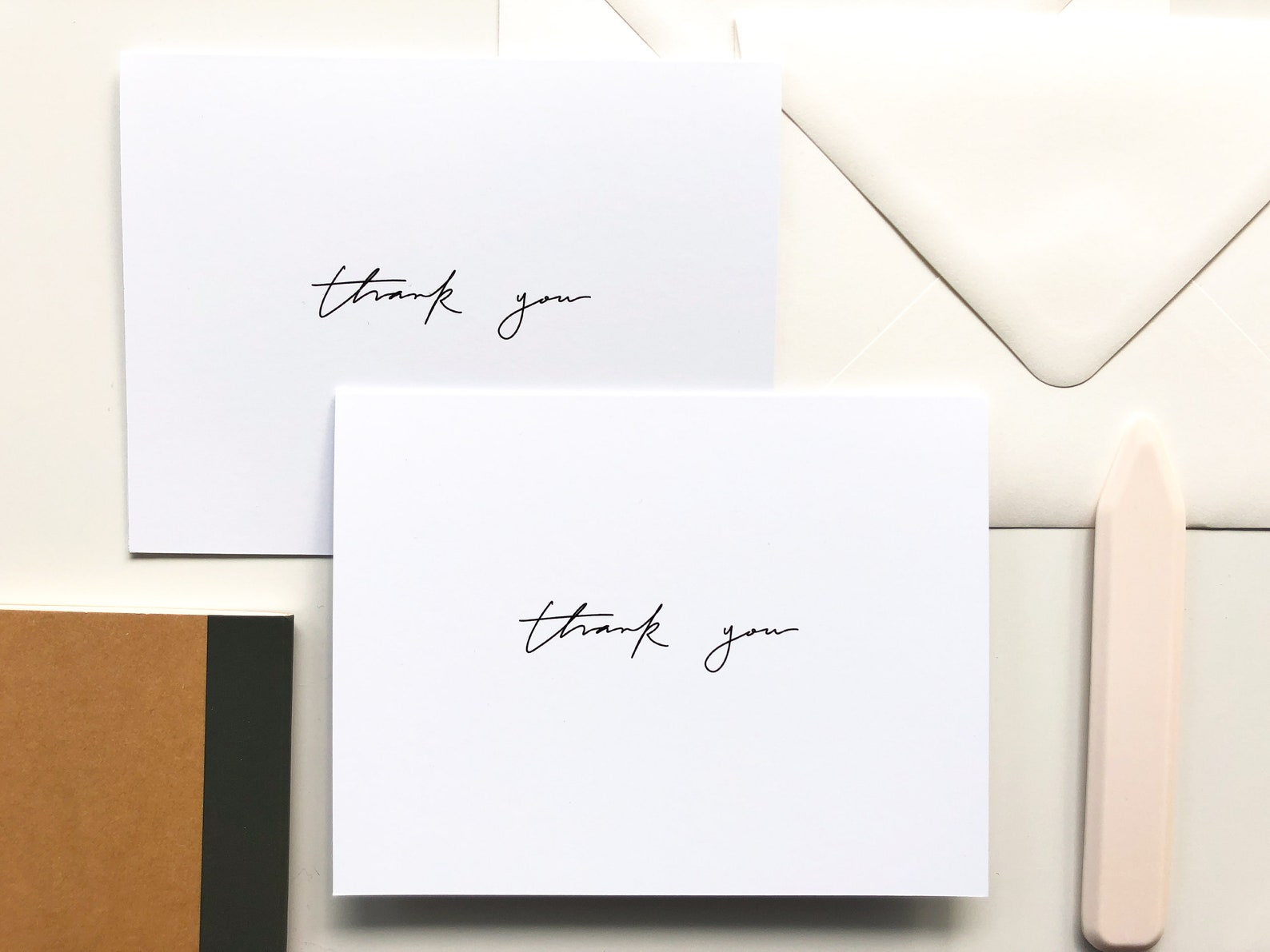 Thank you card Minimal Thank you card Simple Cute Card | Etsy