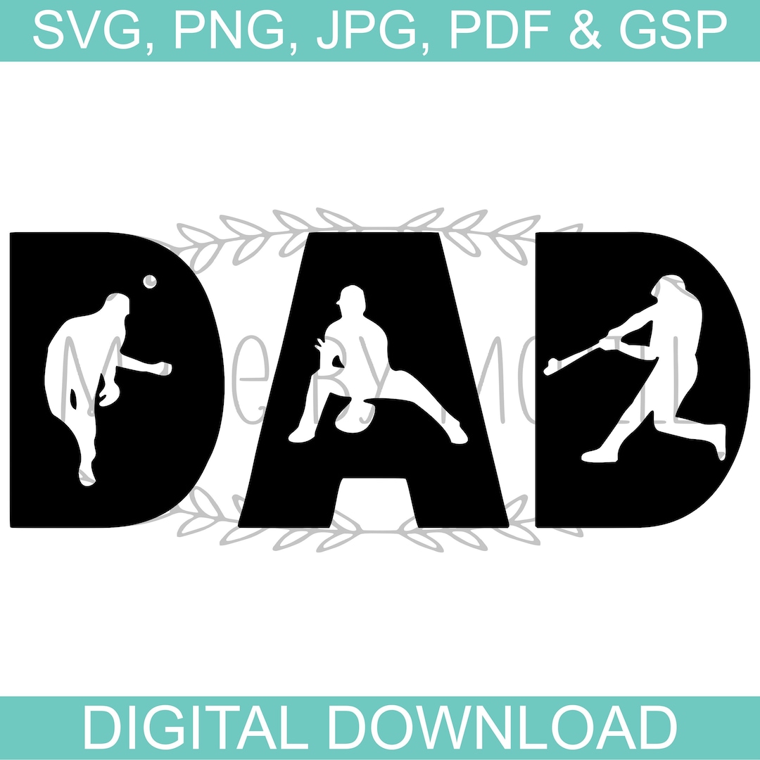 Baseball Dad SVG, Baseball SVG, Baseball Digital Download - Etsy