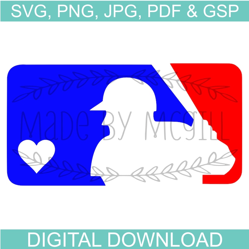 Baseball Heart Svg - Etsy