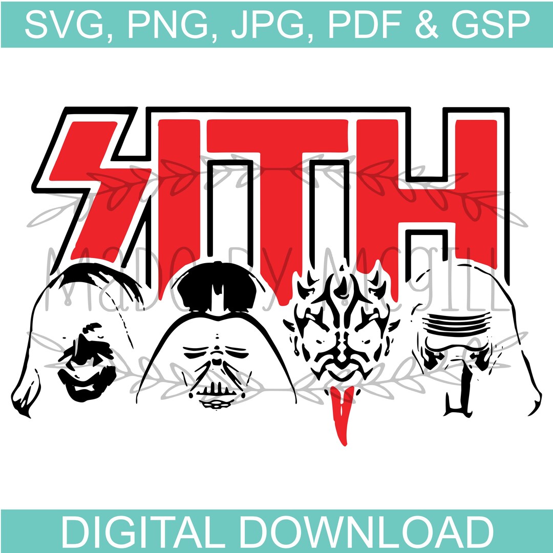 SITH Svg, KISS Digital Download - Etsy