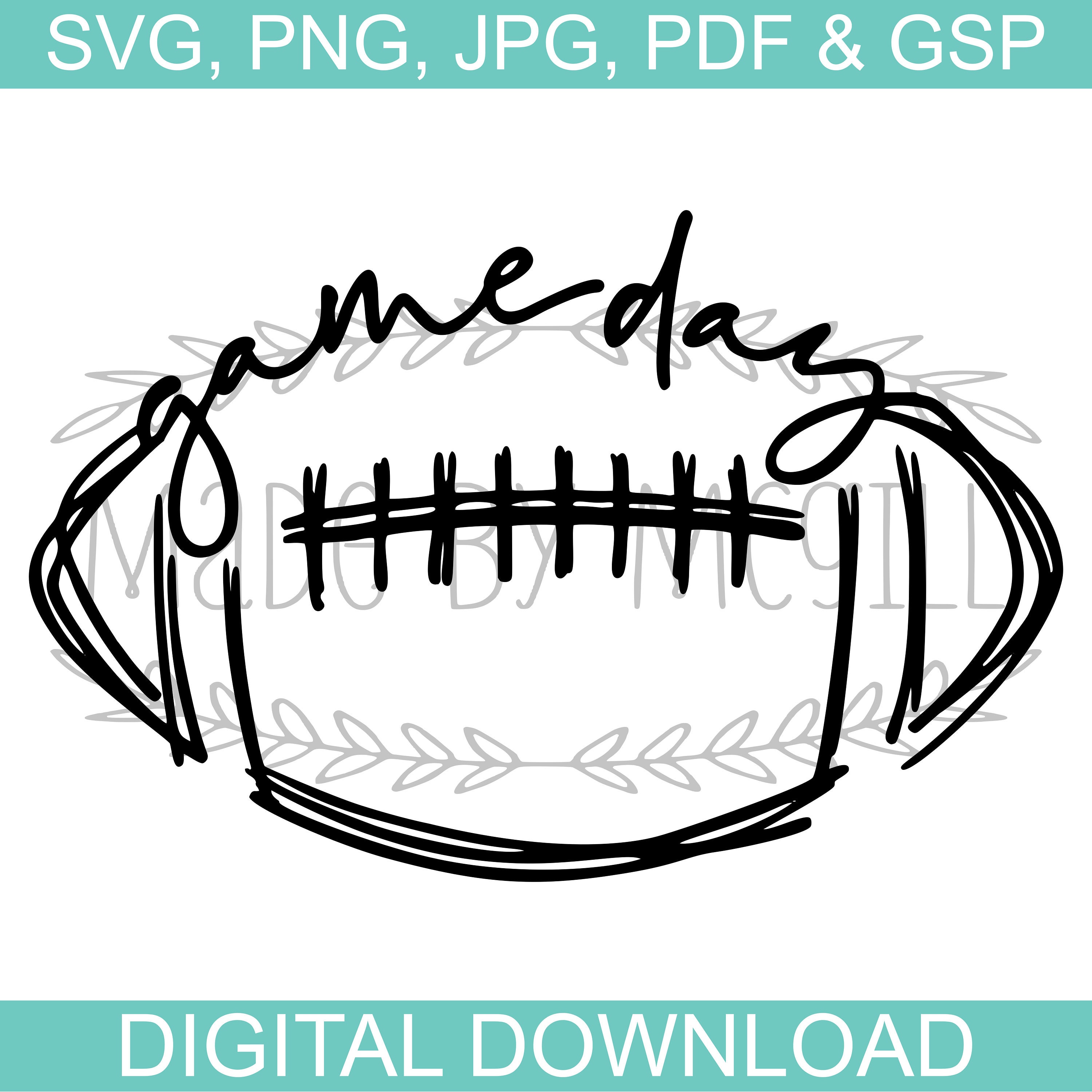 Football Gameday SVG, Football SVG, Football Digital Download - Etsy