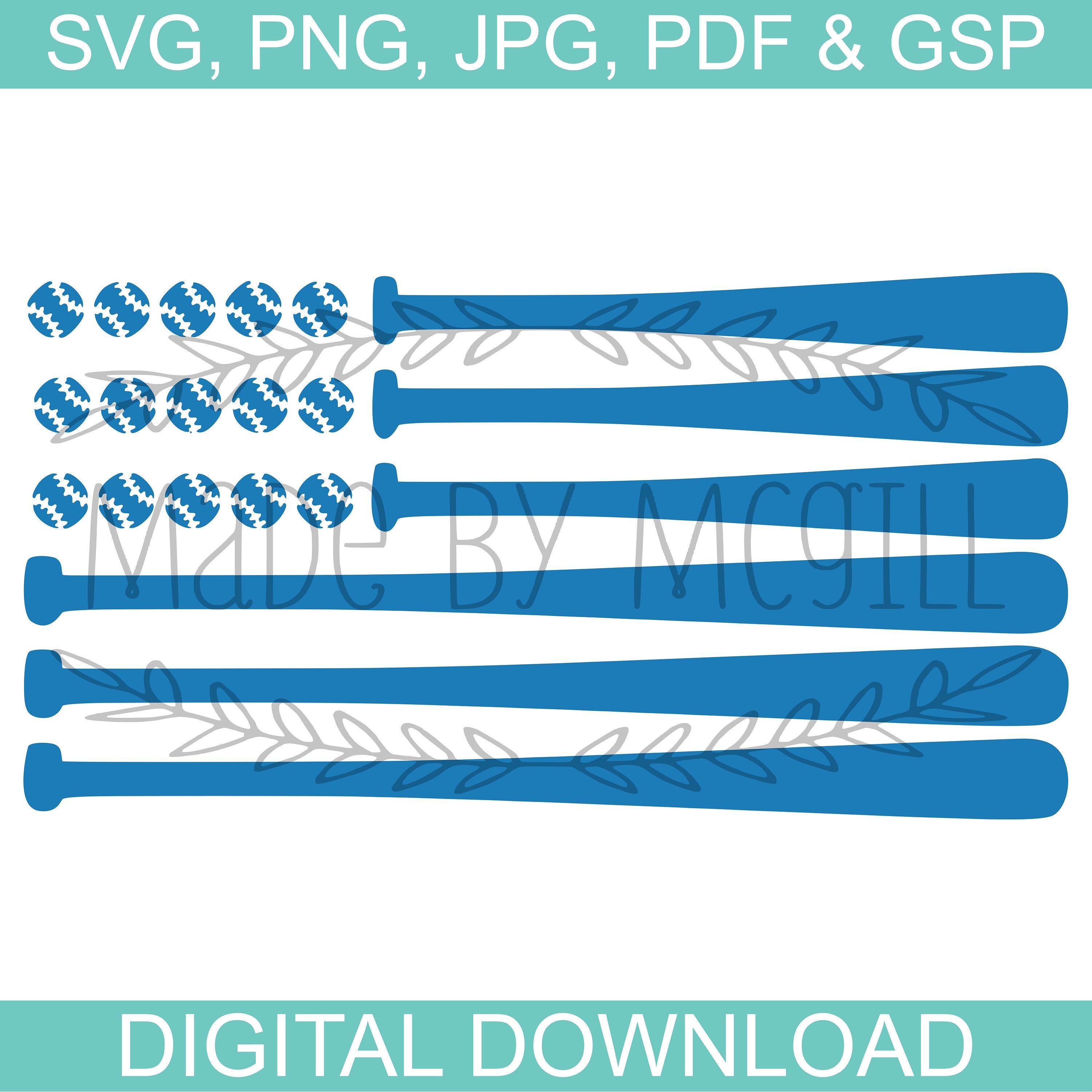 Baseball Bat Flag SVG, Baseball Flag SVG, Baseball Digital Download - Etsy