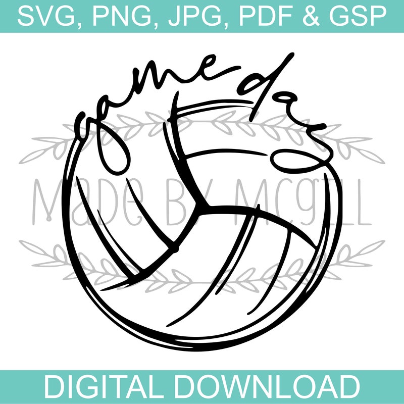 Volleyball Svg - Etsy