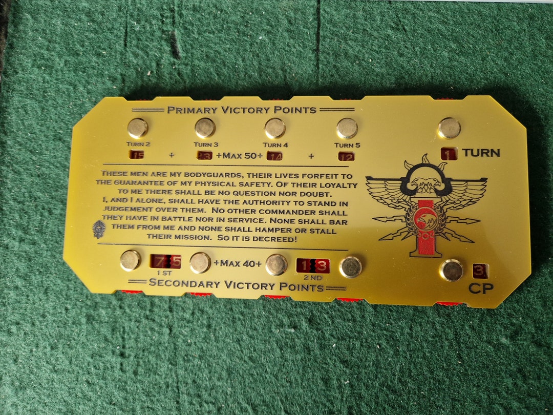 Custodes Full Size 10th Edition Battletracker. - Etsy