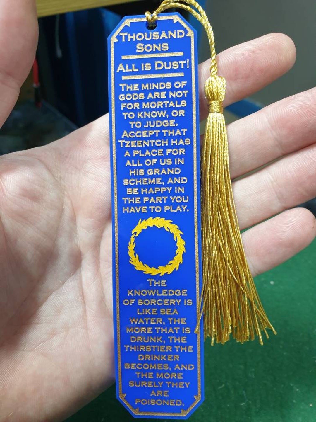 Thousand Sons Themed Bookmark - Etsy