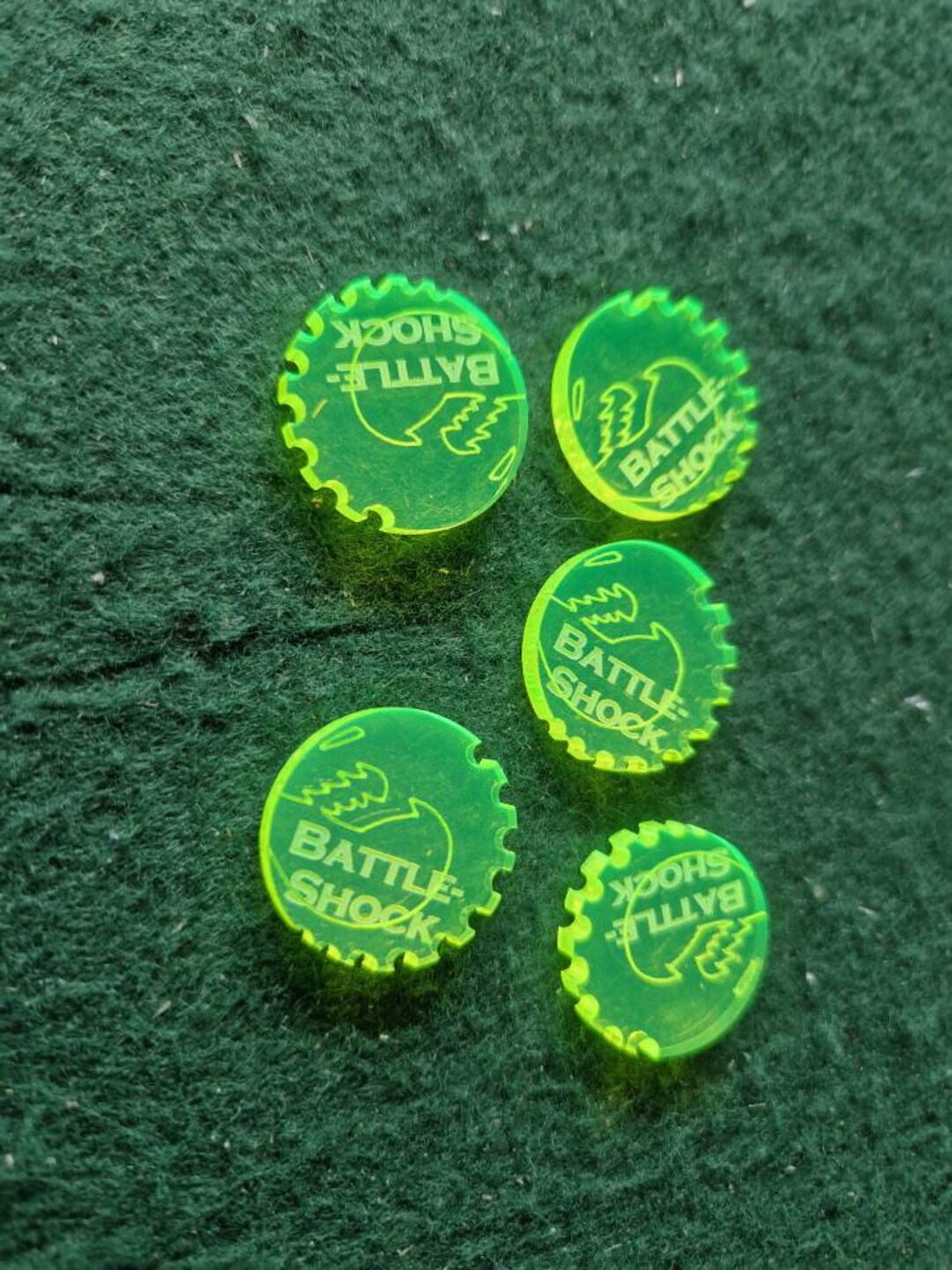Tyranids Battle-shock Tokens X5 green - Etsy