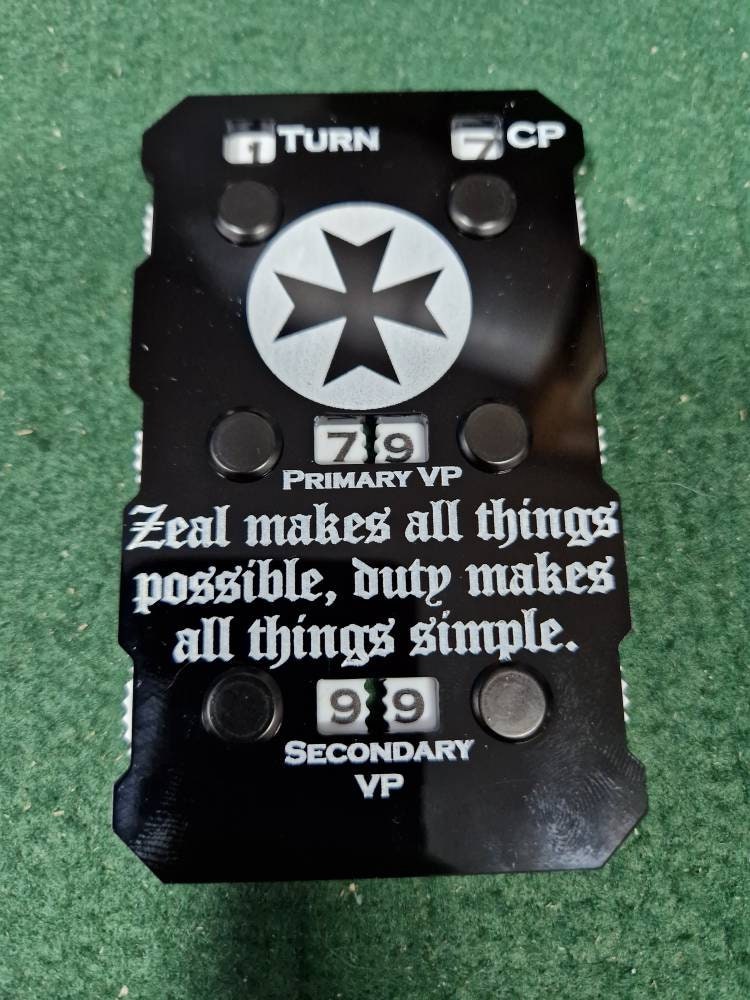 Black Templar Mini 10th Edition Battletracker - Etsy