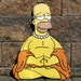 Homer Simpson Buddha the Simpsons Sign 3d Wood Sign Art - Etsy