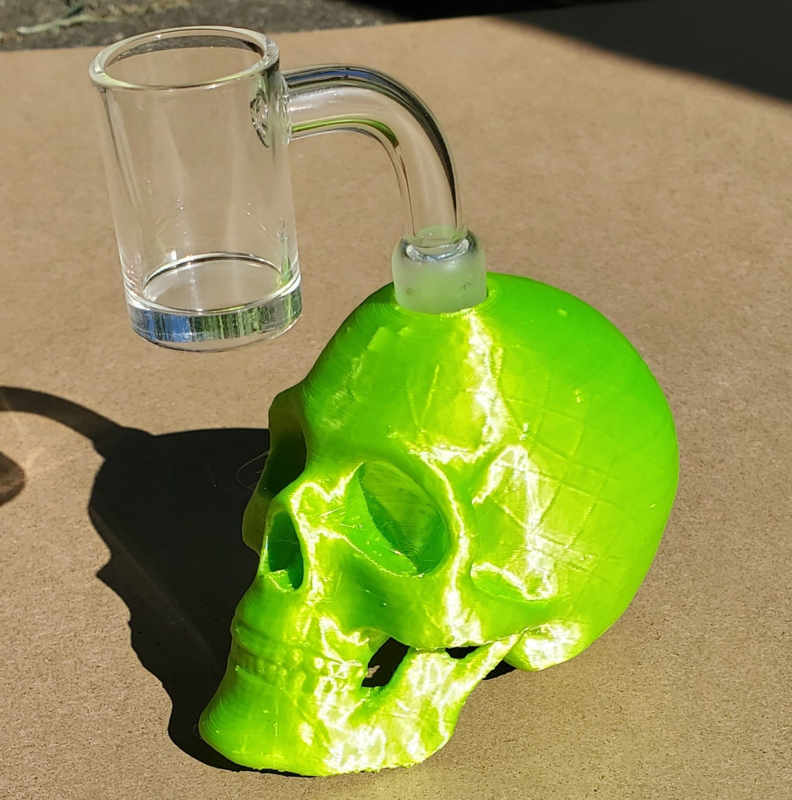 3d Printed Large Skull 14mm Slide Banger Terp Slurper Stand Display ...