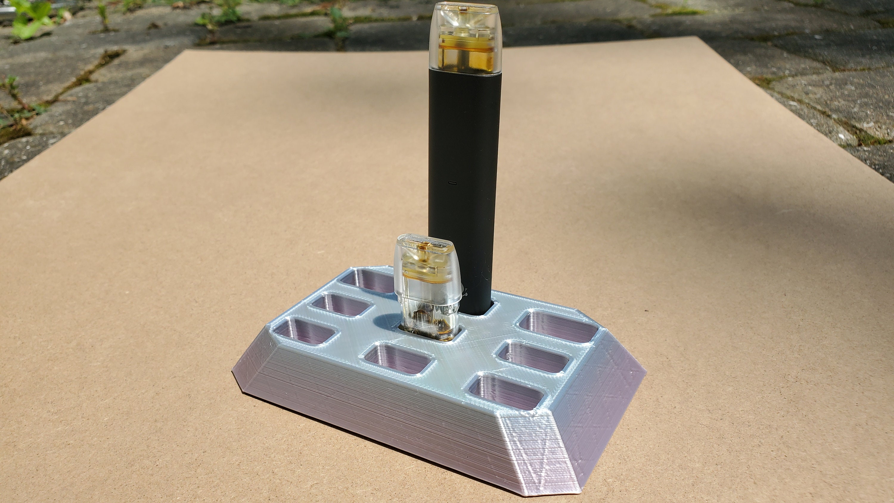 3d Printed Luster Pod 3 Battery 6 Pod Slots Vape Stand Display ...