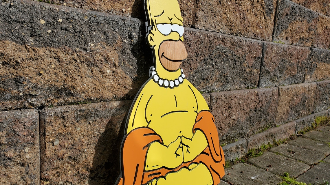 Homer Simpson Buddha the Simpsons Sign 3d Wood Sign Art - Etsy Canada