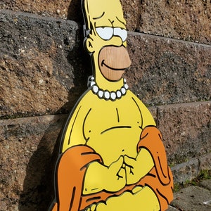 Homer Simpson Buddha the Simpsons Sign 3d Wood Sign Art - Etsy