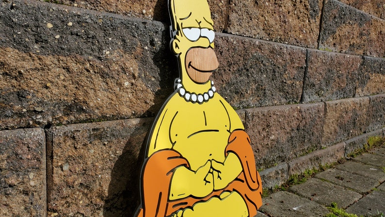Homer Simpson Buddha the Simpsons Sign 3d Wood Sign Art - Etsy