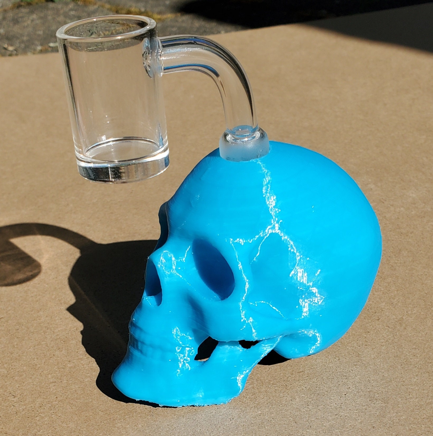 3d Printed Large Skull 14mm Slide Banger Terp Slurper Stand - Etsy