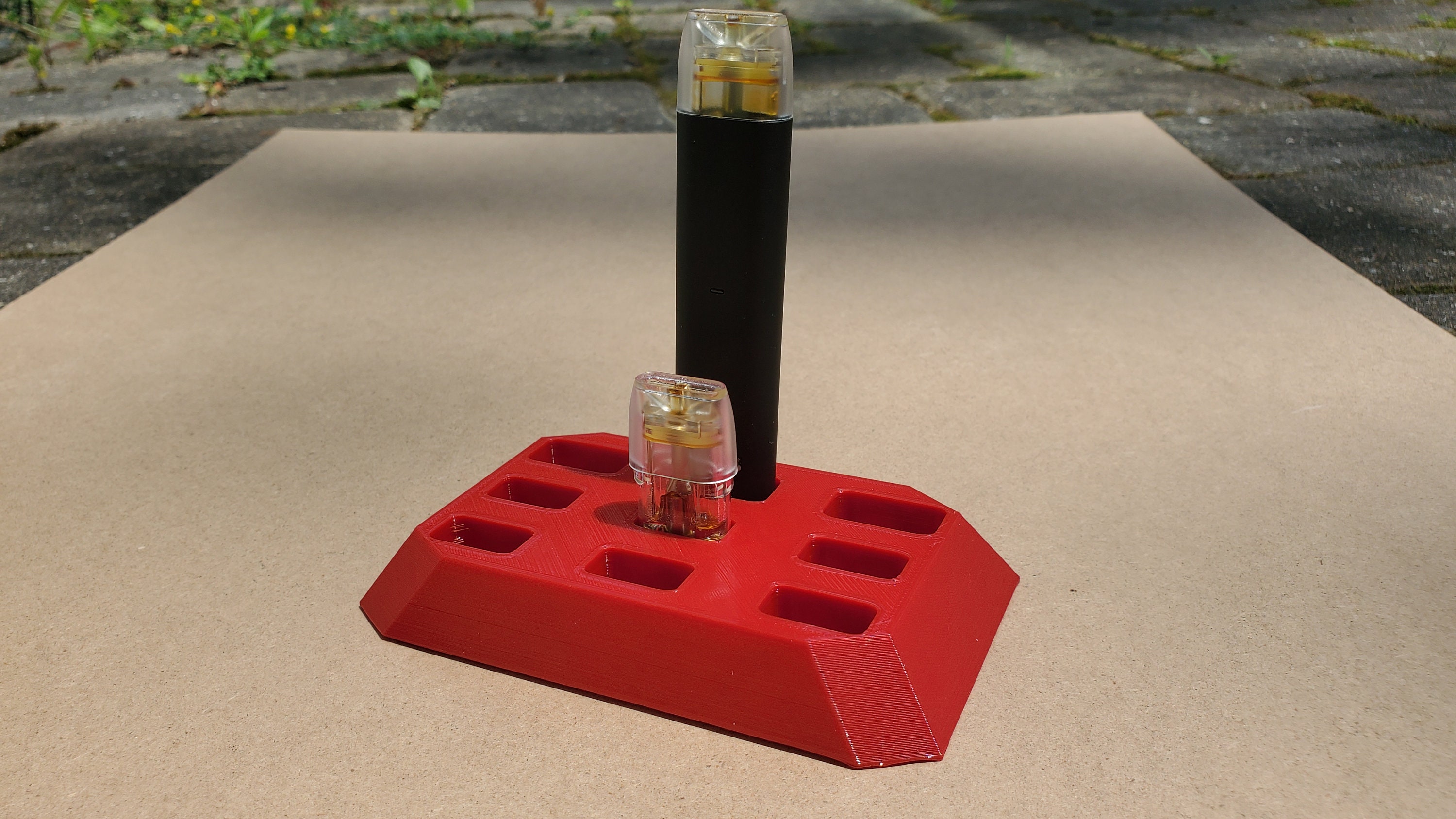 3d Printed Luster Pod 3 Battery 6 Pod Slots Vape Stand Display ...