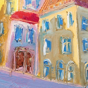 Sweet Ravensburg Oil Painting Original Artwork Cityscape Painting Wall ...