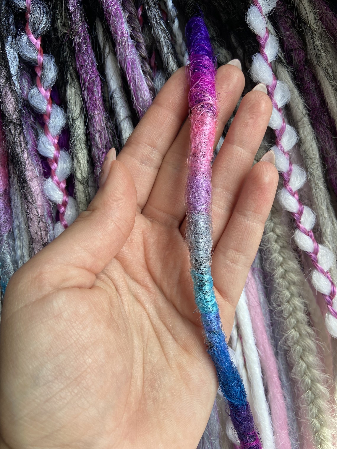 Hippie Dreads Mix of Full Set Dreadlocks Burning Man - Etsy