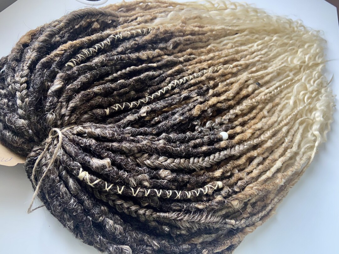 Boho Textured Dreadlocks, Ombre Dreads, Dreadlock Extension, DE Dreads ...