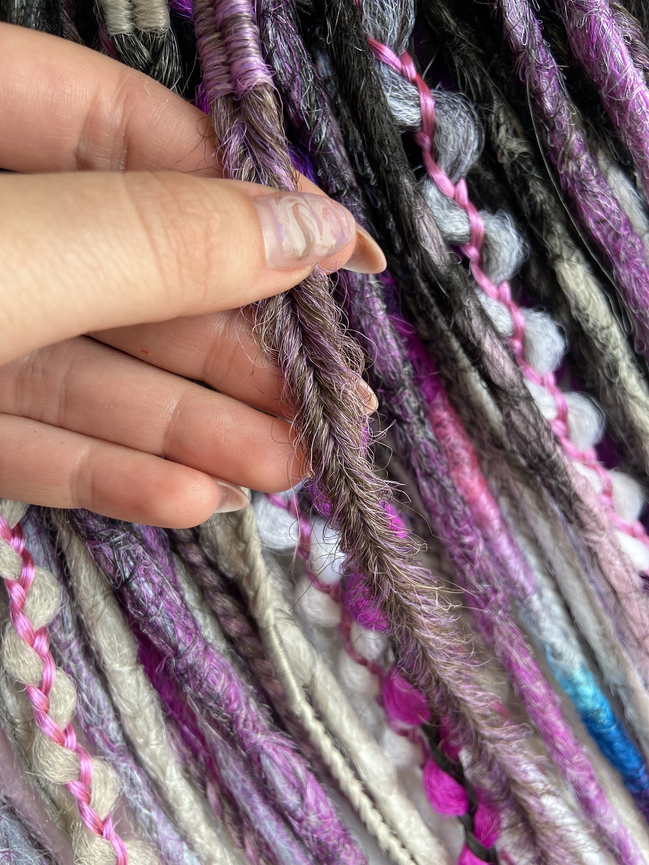 Hippie Dreads Mix of Full Set Dreadlocks Burning Man - Etsy