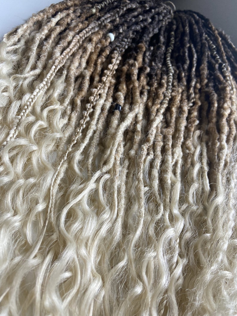Boho Textured Dreadlocks, Ombre Dreads, Dreadlock Extension, DE Dreads ...
