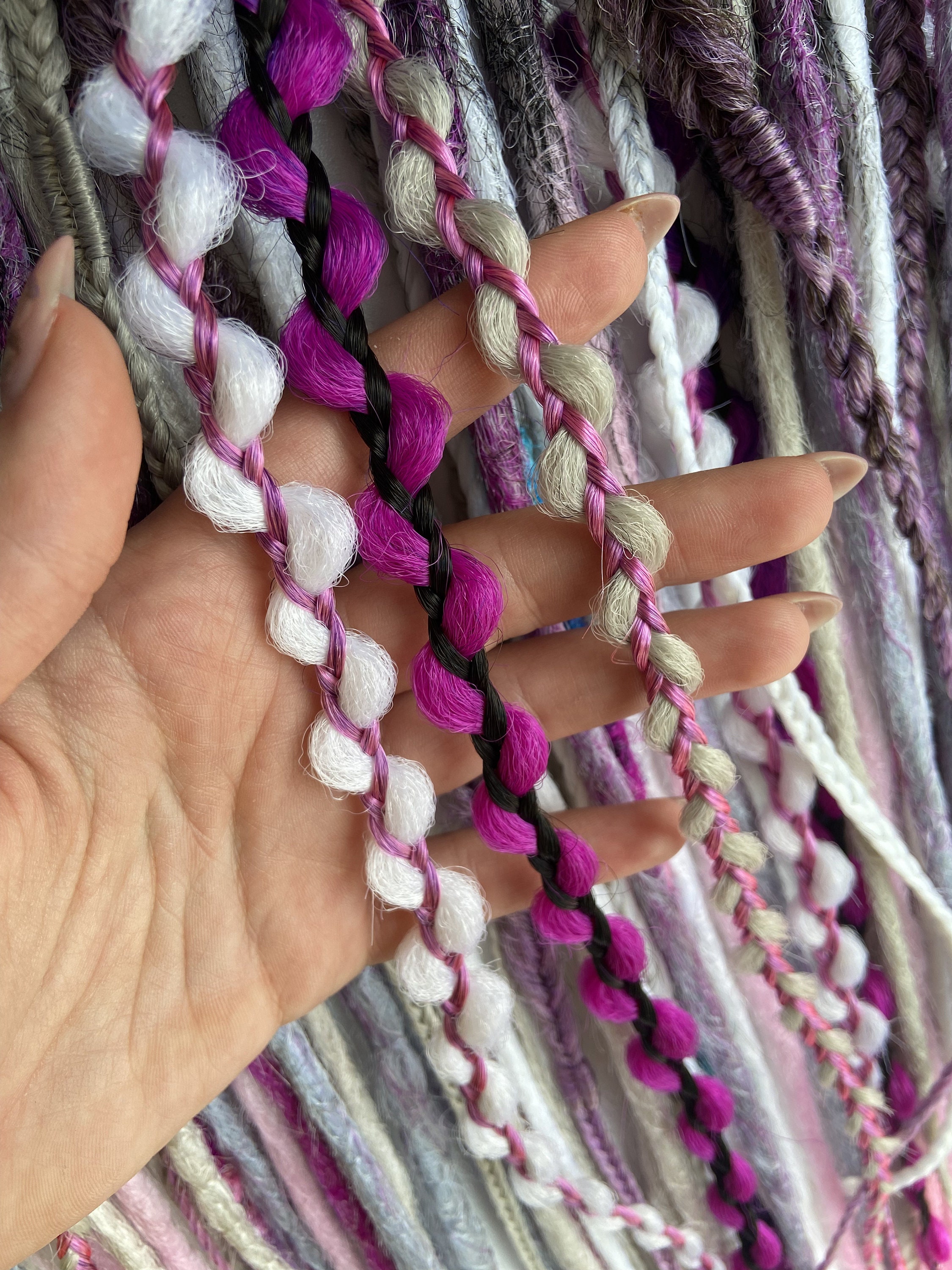 Hippie Dreads Mix of Full Set Dreadlocks Burning Man - Etsy